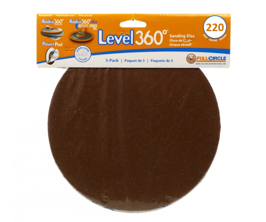 Radius 360® Sanding Disc 220g - 5 PK | Inter Build Products
